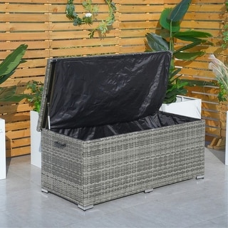 Iron Outdoor Cushion Storage Box with 130.7 Gallons Capacity - Bed Bath ...