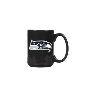 NFL Seattle Seahawks 15 Oz. Black Ceramic Mug - Bed Bath & Beyond ...