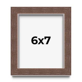 6x7 Shadow Box Frame Brown | 1.125 inches Deep Real Wood Rustic - Bed ...