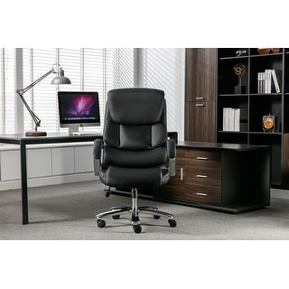 Patrick Executive Office Chair - Black Faux Leather - Bed Bath & Beyond ...