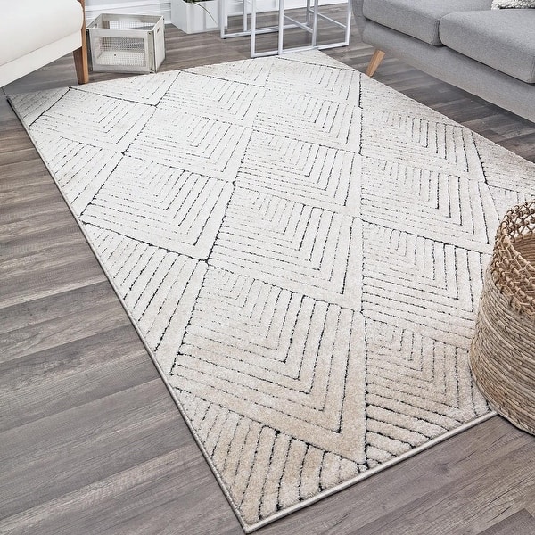 Cadence Geometric Contemporary Rugs America Rug by Cosmopolitan - Bed ...