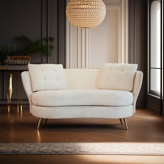 Polyester Fiber Loveseat Sofa Upholstered Couch - Bed Bath & Beyond ...