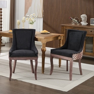 Cushioned Fabric Leopard Print Chair Dining Chairs - Bed Bath & Beyond ...