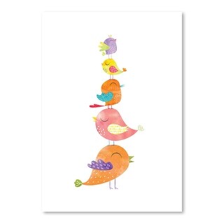 Americanflat - Happy Birds by Elena David - 16"x20" Poster Art Print ...
