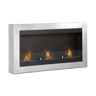 Ignis WMF-010G Magnum Wall Mounted Ventless Ethanol Fireplace with ...