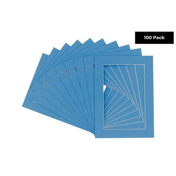 10x12 Mat for 8x10 Photo - Bay Blue Matboard for Frames Measuring 10 x ...