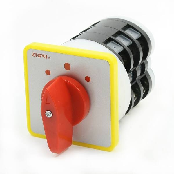 Unique Bargains 16A/500VAC 12 Screw Terminals ON/OFF/ON Universal ...