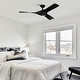 52-inch Nautical Black ABS 3-Blade Propeller Ceiling Fan with Remote ...