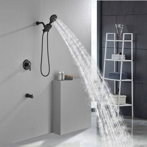 Wall Mounted High Pressure Shower System with Tub Spout Shower Faucet ...