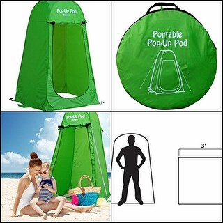 Pop Up Pod Changing Room Instant Portable Outdoor Shower Tent Bag - Bed ...
