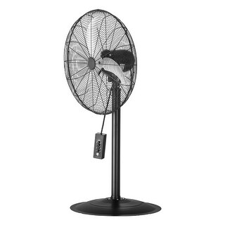 UIMOSO Industrial Pedestal Fan, 24 Inch 85-Degree Oscillating Fan ...