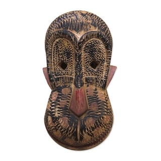 Novica Handmade Monkey Joe African Wood Mask - Bed Bath & Beyond - 37867702
