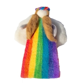 Rainbow Felt Angel Tree Topper - Bed Bath & Beyond - 43277952