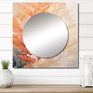 Designart "Pink And White Coastal Coral Collage VII" Coastal Coral Wall ...