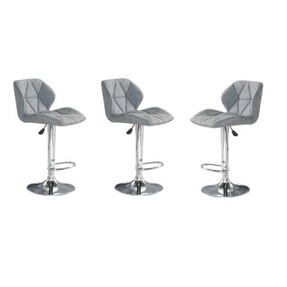 Carol Adjustable Stool (Set of 3) - 33- 42"H x 19" x 17" D - Bed Bath ...