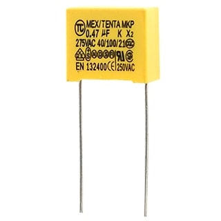0.47uF Polypropylene Film DIP Safety Capacitors 10 Pcs - Yellow - Bed ...