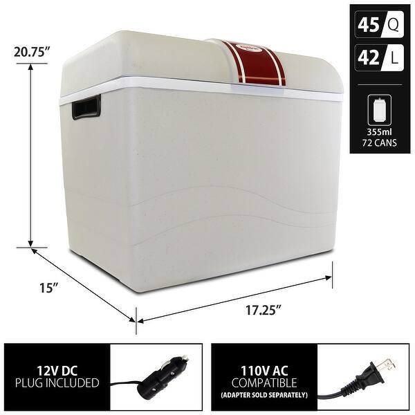 45 Quart Portable Iceless 12 Volt Cooler Warmer - Bed Bath & Beyond ...