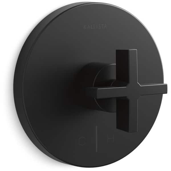 Kallista One Cross Handle Thermostatic Valve Trim with Cold and Hot ...