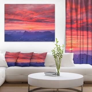 First Light Morning Sunrise - Skyscape Photography Canvas Print - Red ...