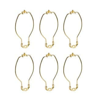 Aspen Creative 7" Lamp Harp with Saddle, Polished Brass, 6 Pack - Bed ...