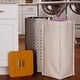 Household Essentials Square Metal Laundry Hamper -Removable Liner Bag ...