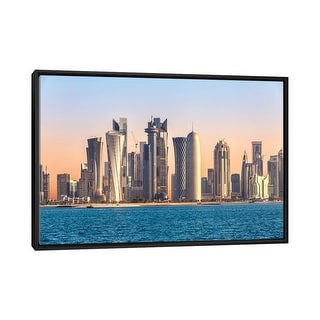 iCanvas "Doha Skyline, Qatar I" by Matteo Colombo Framed Canvas Print ...