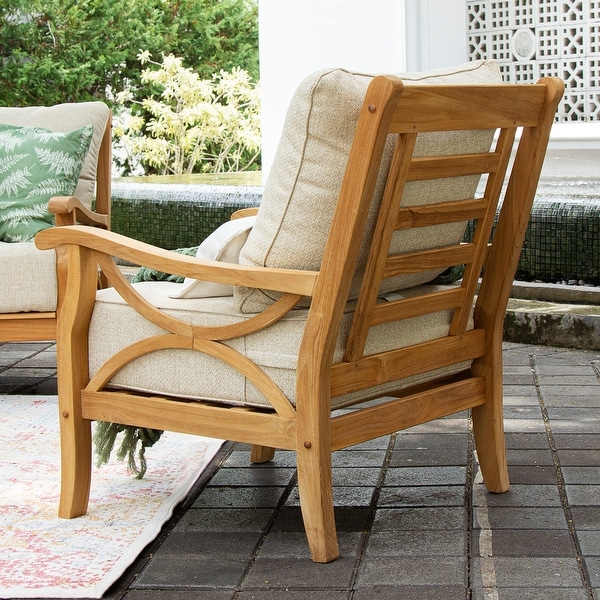 Cambridge Casual Lowell 5 piece Teak Wood Outdoor Conversation Set On Sale Bed Bath Beyond 28255837