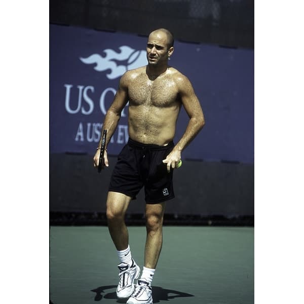 Andre Agassi playing tennis Photo Print - Bed Bath & Beyond - 25390162