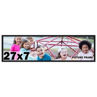 27x7 Frame Black Picture Frame - Complete Modern Photo Frame Includes ...