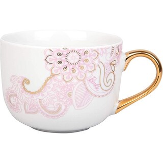 Barbie Pinache Goldand Pink Paisley 20oz Latte Mug - Bed Bath & Beyond ...