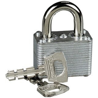 Master Lock 22D Wide Warded Laminated Padlock, 1-1/2", Steel - Bed Bath ...
