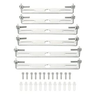 6pcs Ceiling Light Plate Fixture Chandelier Mounting Bracket - Silver ...