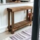Farmhouse Rustic Wood Small Living Room Sofa Table - Bed Bath & Beyond ...