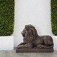 Glitzhome MGO Vintage Sitting & Lying Lion Guardian Garden Statue Porch ...