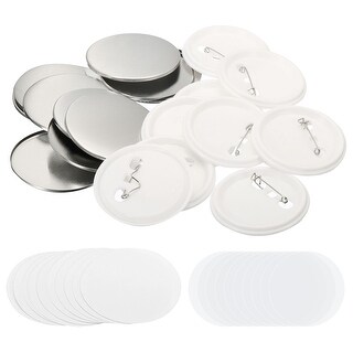 Blank Button Making, 10Pcs Round Badge Parts for Button Maker Machine ...