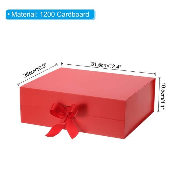 Collapsible Party Favor Box PATIKIL Magnetic Gift Box - 9x7x3 Inch With ...