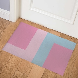 FLIP FLOP PINK & BLUE Indoor Door Mat By Greg Conte - Bed Bath & Beyond ...