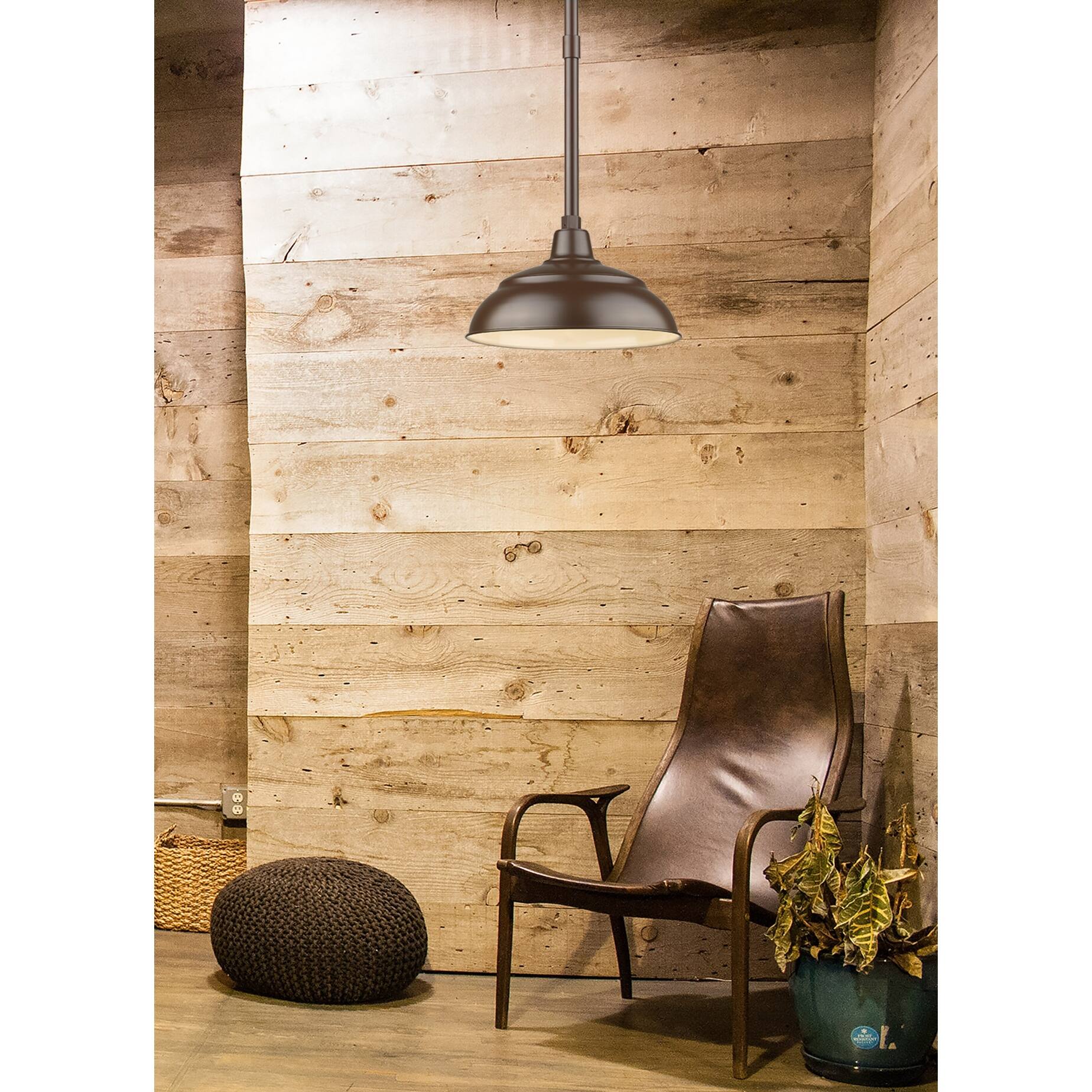 Millennium Lighting 14" Warehouse Shade with Stems & Canopy in Multiple ...