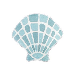 Scallop Shell Figural Rug - Blue - Bed Bath & Beyond - 40470440