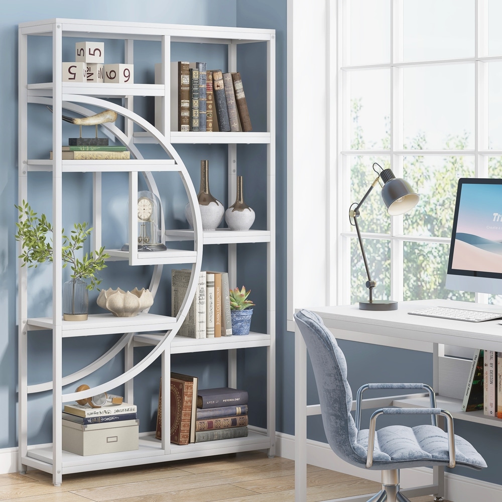 White open bookcase store