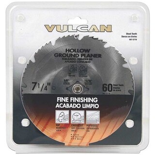 Vulcan 410331OR Circular Saw Blade, Planer Steel, 7-1/4" Dia - Bed Bath ...