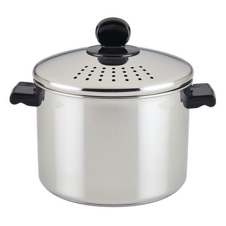 Farberware Classic Stainless Steel 8-quart Covered Straining Stockpot ...
