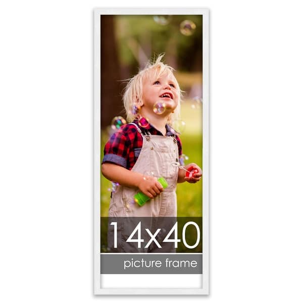 14x40 Frame White Wood Picture Panoramic Frame Panoramic Poster Frame ...