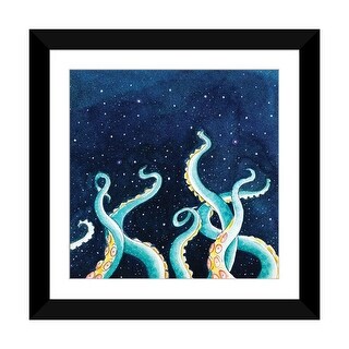 iCanvas "Tentacles Octopus Starry Night Watercolor Art" by Seven Sirens ...