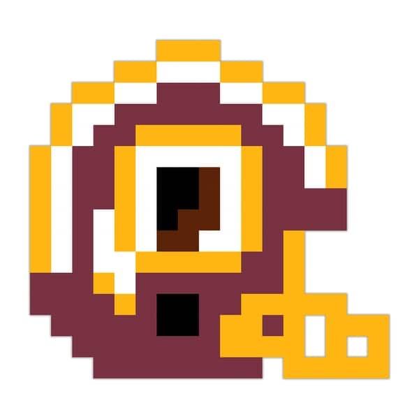 Washington - Football Helmet Pixel Art - 6x6 Peel'N'Stick Wall Art ...