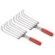 2Pcs 13 Inch 6-Tooth Hand Rake Garden Tool Garden Hand Cultivator Claw ...