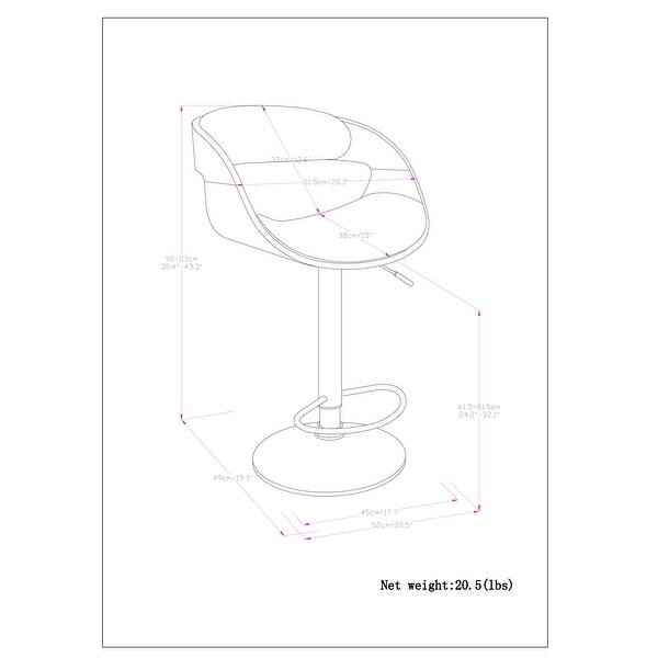 WYNDENHALL Monaghan Contemporary Bentwood Adjustable Swivel Bar Stool ...