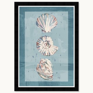 Wynwood Studio Coastal Sea Shells Framed Beachfront Coastal Prints ...