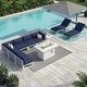 11-Piece Luxury Aluminum Outdoor Furniture Set with Chaise Lounge ...