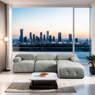 Artsy & Simple Modular Sectional Sofa, Button Tufted Designed and DIY ...